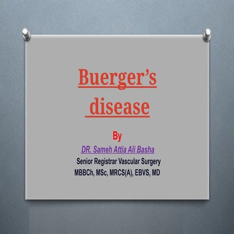 Buerger's disease medium sized vasculitis.pptx