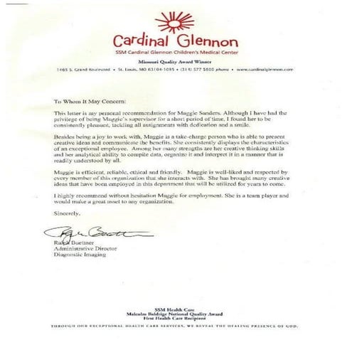Buettner Letter Sanders | PDF
