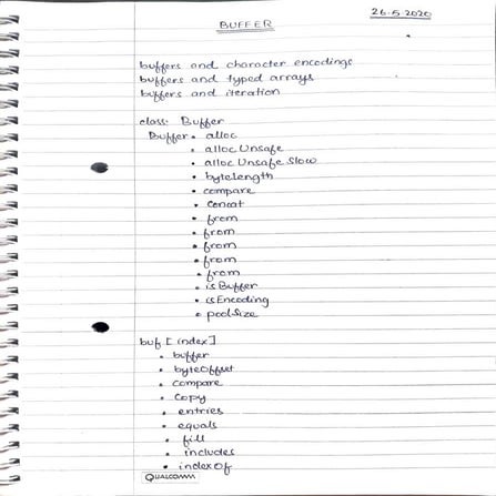 Buffer - Node.js : Notes | PDF