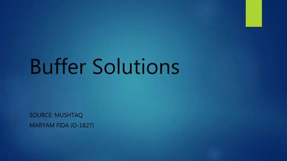 Buffers | PPT