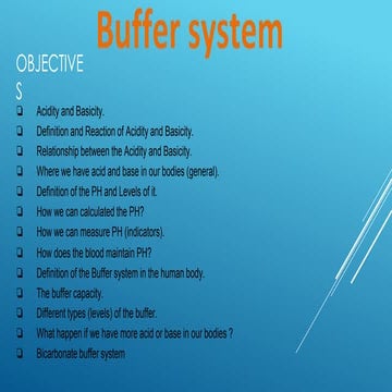 Buffer System Chemistry Of Buffers And Buffers In Our Blood (article)