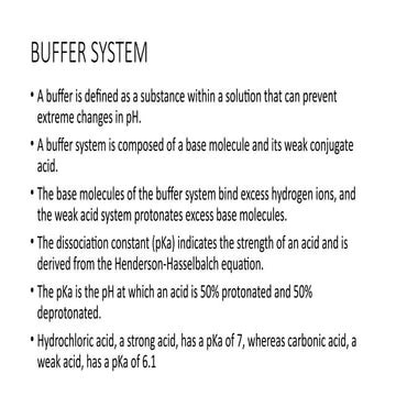 BUFFER SYSTEM mechanism and renal system anesthesia | PPTX
