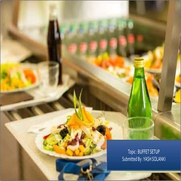 BUFFET SERVICE (HOTEL MANAGEMENT ) | PPT