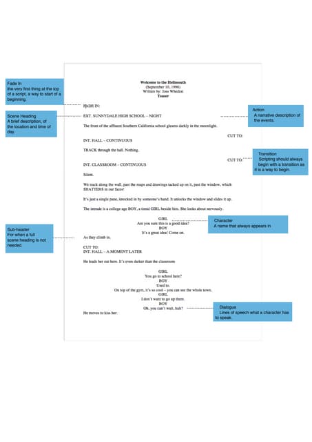 Buffy script structure | DOCX