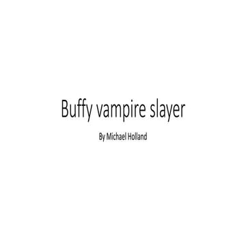 Buffy vs | PPT