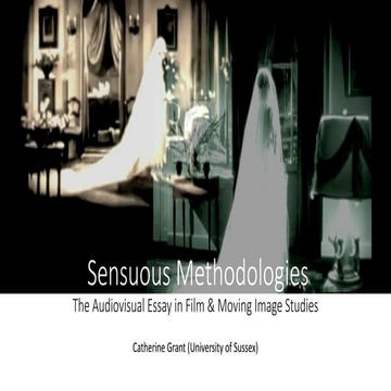 Sensuous Methodologies The Audiovisual Essay in Film & Moving Image ...