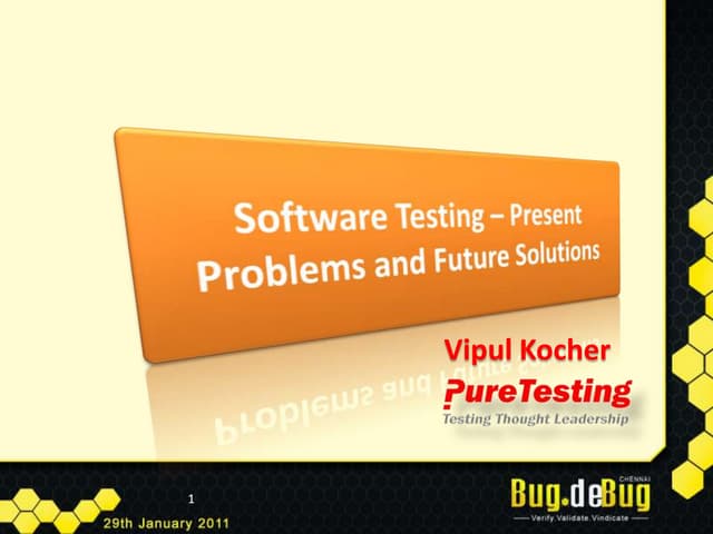 Bug Debug Keynote Present Problems And Future Solutions Ppt