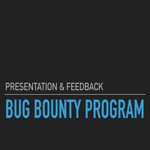 Mise en place d'un programme de Bug Bounty | PPT
