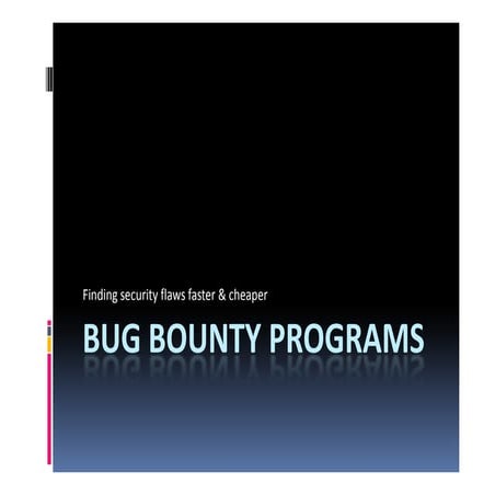 Bug bounty programs | PDF