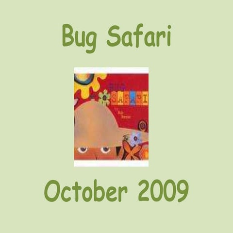 Bug Safari Ppt