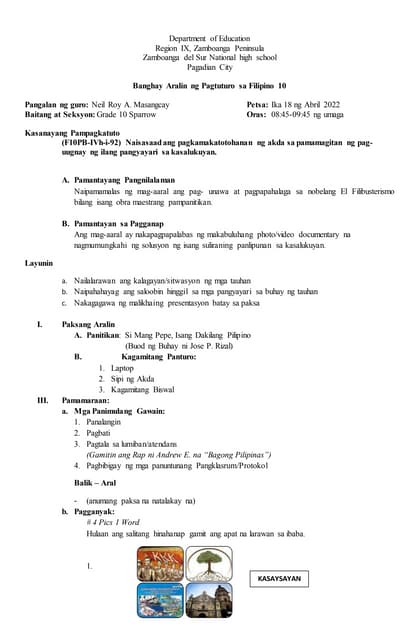 ALAMAT-GRADE 7.POWERPOINT and DETAILED LESSON PLAN TOPIC | PPTX