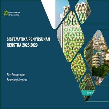 Penyusnan Renstra dan Sistematika Penulisan Renstra | PDF