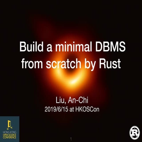 Build a minial DBMS from scratch by Rust | PDF