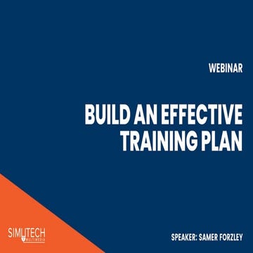 How to Build an Effective Manufacturing Training Plan | PDF