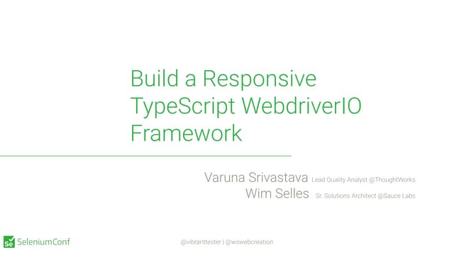 Build A Responsive Typescript Webdriverio Framework Pdf 4627