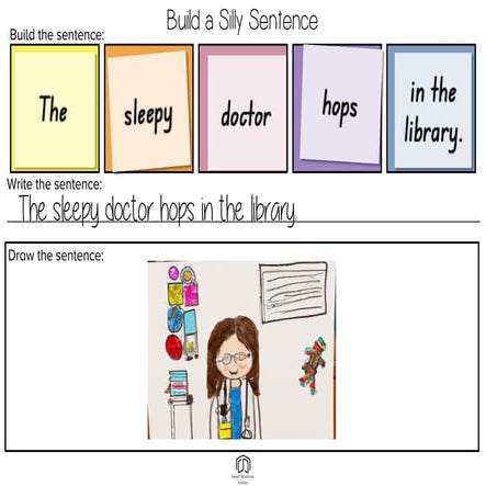Build a Silly Sentence for english activity.pdf