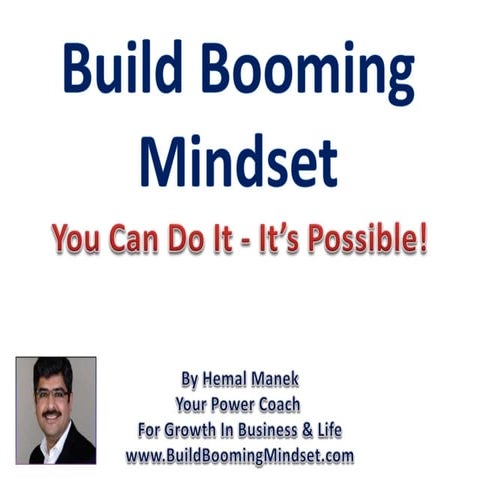 Build booming mindset | PPT