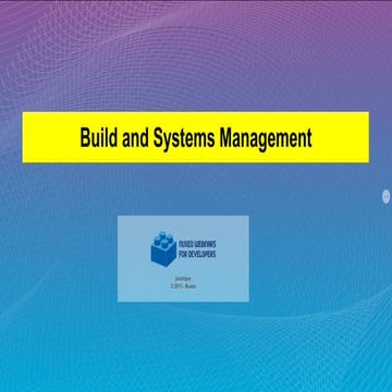 Build and Systems Management at Nuxeo | PPT
