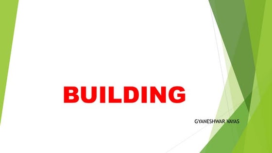 Classification of Builduing as per NBC | PPTX