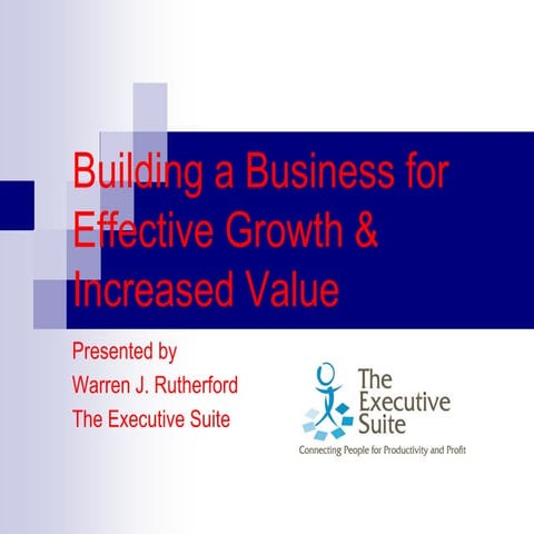 Building A Business For Growth & Value | PDF