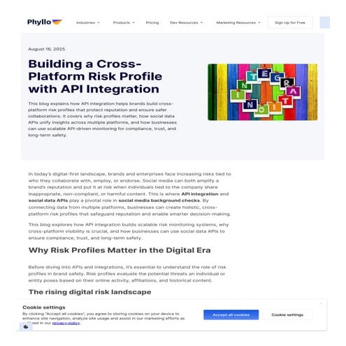 Building a Cross-Platform Risk Profile with API Integration | PDF