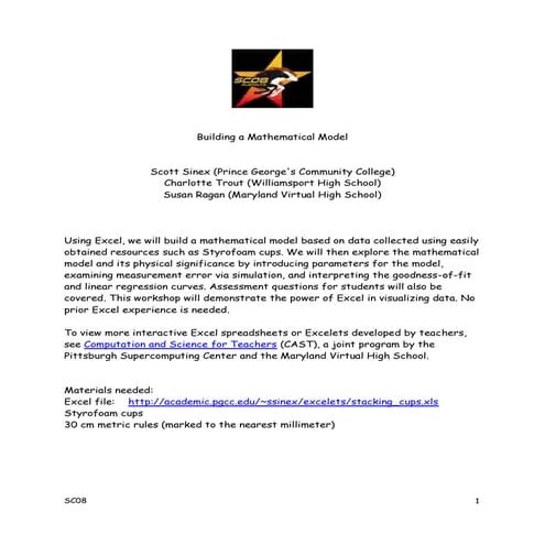 Building A Mathematical Model | PDF