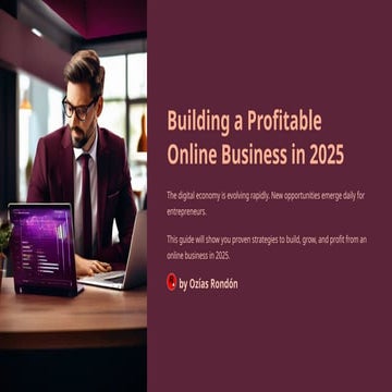 Building-a-Profitable-Online-Business-in-2025 | PPTX