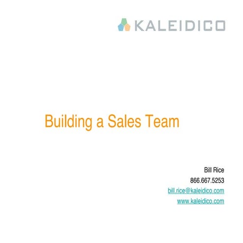 Motivating Your Sales Team | PPS
