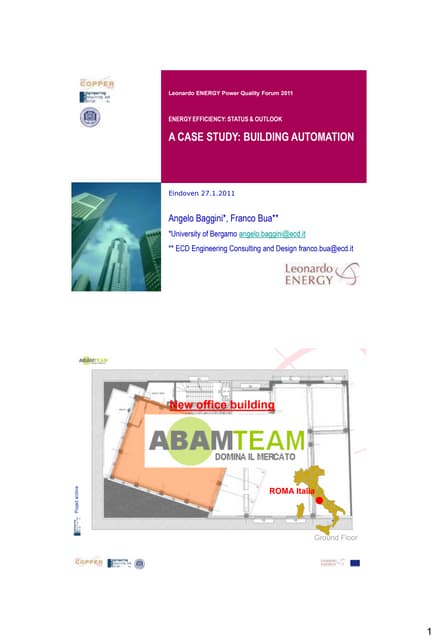 Energy Efficiency with Building Automation Systems I_Certificate | PDF