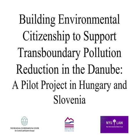 Building Environmental Citizenship to Support Transboundary Pollution ...
