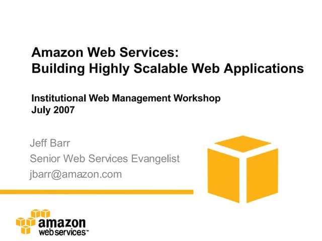 Building Highly Scalable Web Applications Ppt