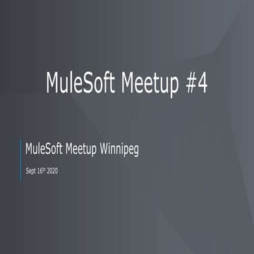Building MuleSoft Applications with Google BigQuery Meetup 4 | PPTX
