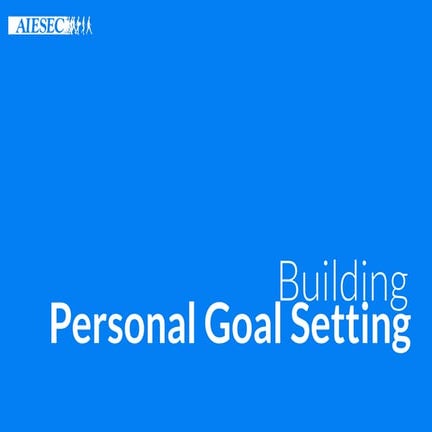 Team Standards - Building : Personal Goal Setting | PDF
