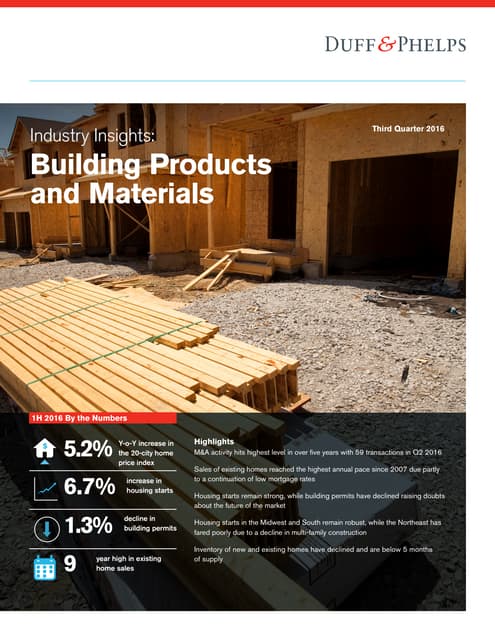 Building materials report 2 | DOCX