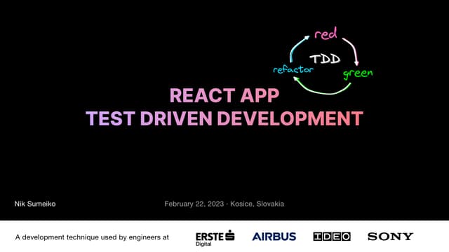 Building React app using Test-driven Development | PDF | Web ... Building React app using Test-driven Development | PDF | Web ...