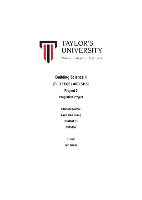 BUILDING SCIENCE INTEGRATION PROJECT | PDF