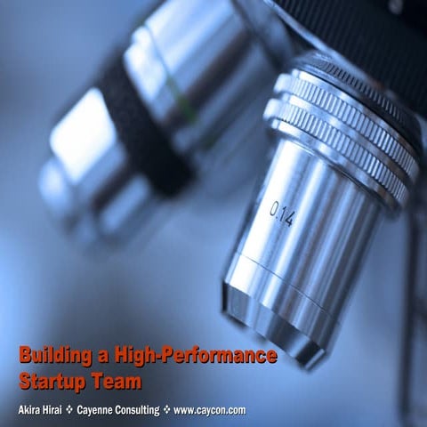 Building your Startup Team | PPTX