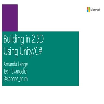 Building 2.5D in Unity | PPT
