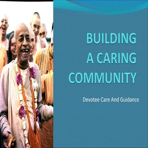 BUILDING A CARING COMMUNITY | PPT