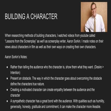 Building a character | PPTX