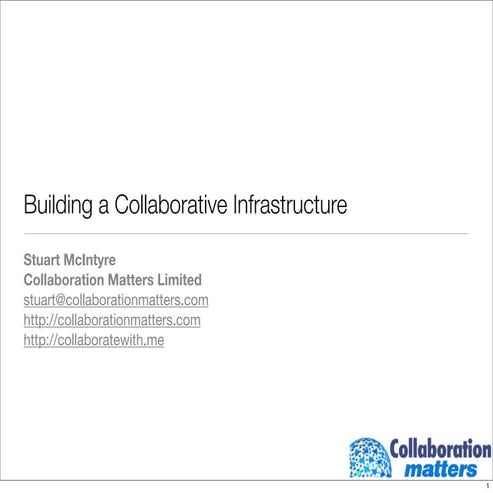 Building A Collaborative Infrastructure | PPT