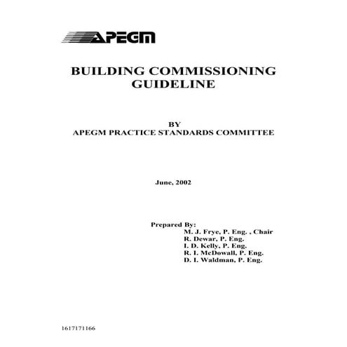 Building a comissioning guideline | PDF