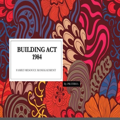 Building act 1984 | PPTX