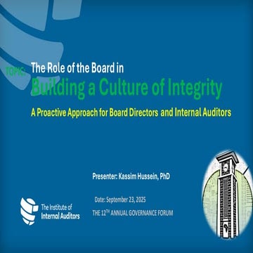Building a A Culture of integrity - A proactive approach | PDF