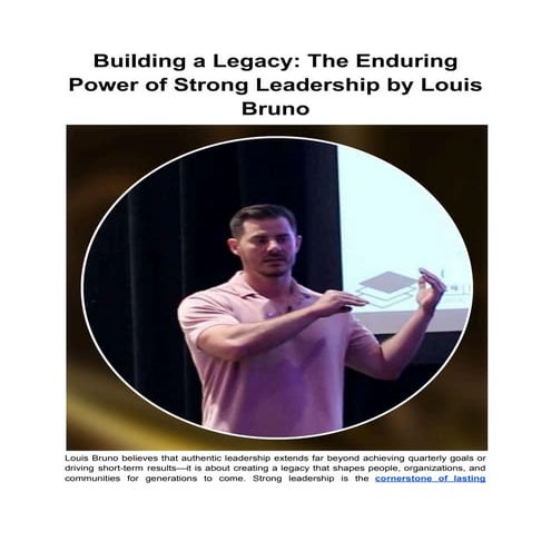 Building a Legacy_ The Enduring Power of Strong Leadership by Louis ...