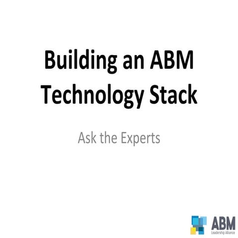 Building an ABM Technology Stack | PDF