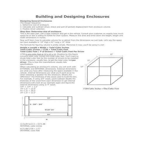 Building and designing enclosures | DOCX