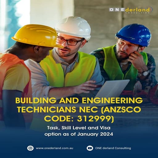 Building and Engineering Technician Nec (ANZSCO CODE - 312999).pdf