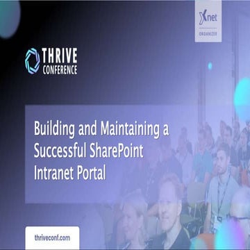 Building and Maintaining a Successful SharePoint Intranet Portal.pptx