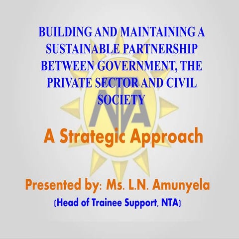 Building and maintaining a sustainable partnership | PPTX